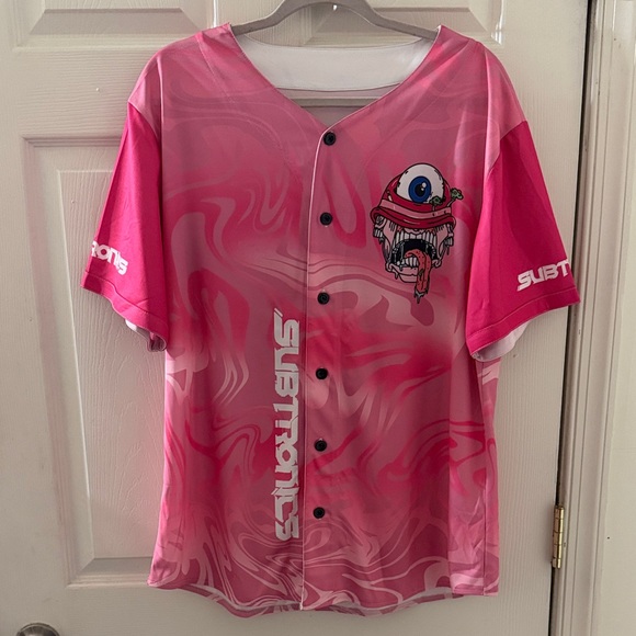 Tops | Pink Subtronics Rave Cyclops Army Jersey | Poshmark